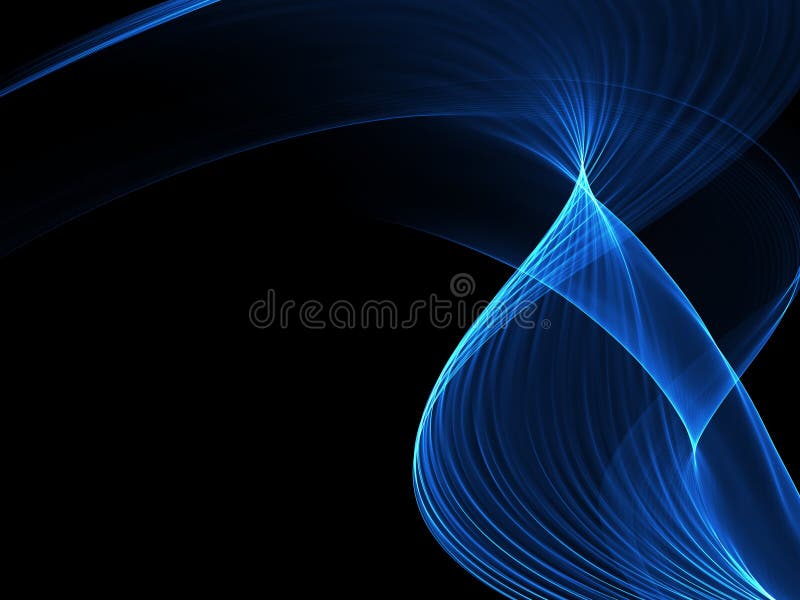 Abstract Blue Flow Wave Background Stock Photo - Image of effects ...
