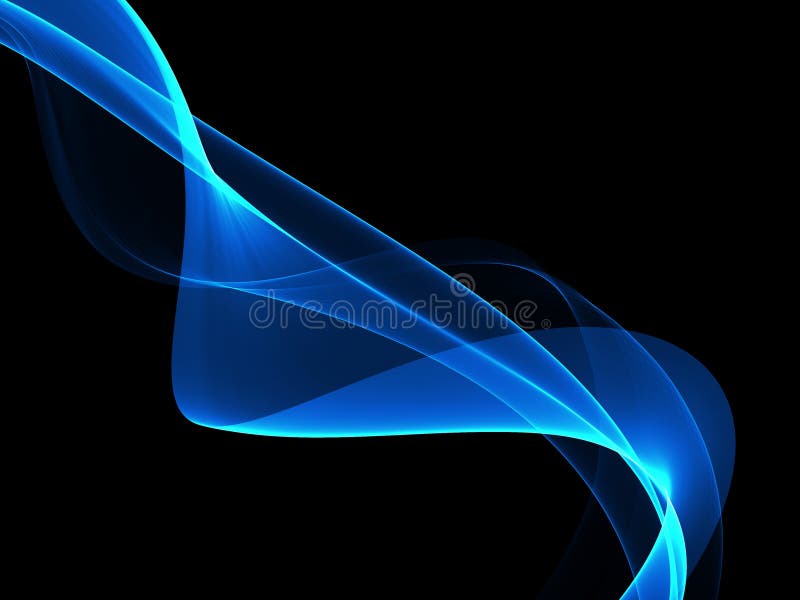 Abstract Blue Flow Wave Background Stock Illustration - Illustration of ...