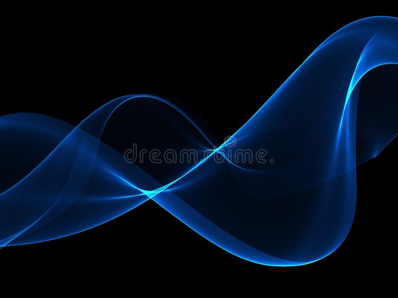 Abstract Blue Flow Wave Background Stock Photo - Image of decoration ...