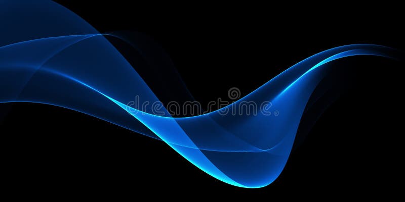 Abstract Blue Flow Wave Background Stock Illustration - Illustration of ...