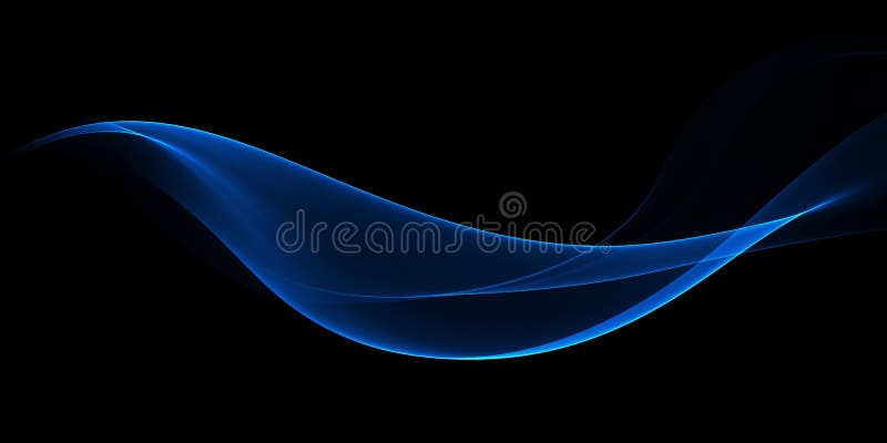Abstract Blue Flow Wave Background Stock Illustration - Illustration of ...