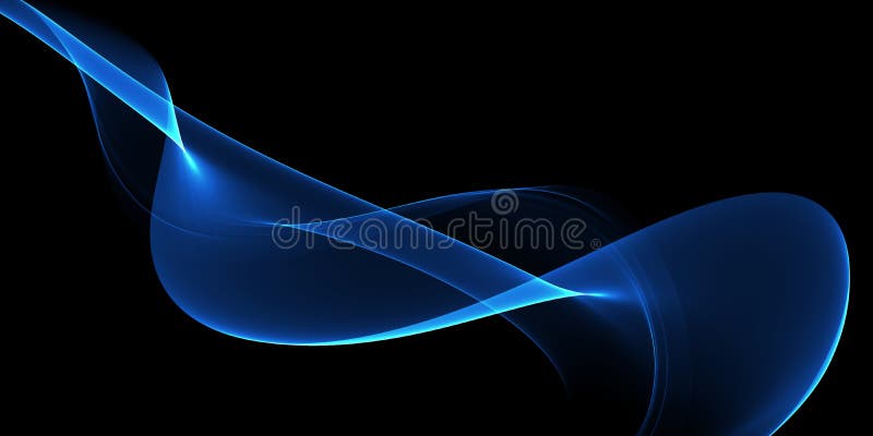 Abstract Blue Flow Wave Background Stock Illustration - Illustration of ...