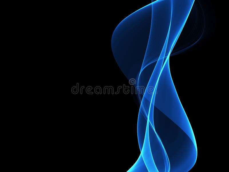 Abstract Blue Flow Wave Background Stock Image - Image of backdrop ...