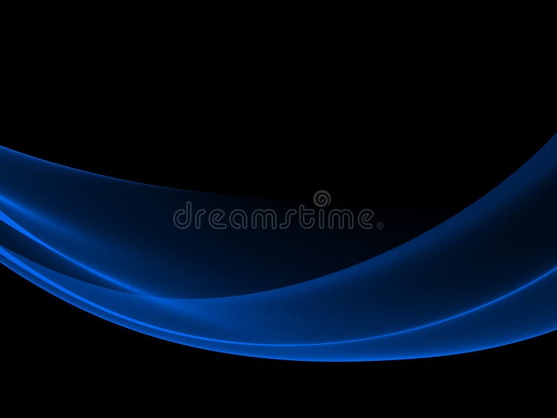 Abstract Blue Flow Wave Background Stock Illustration - Illustration of ...
