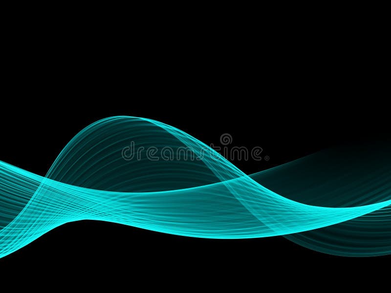 Abstract Blue Flow Wave Background Stock Illustration - Illustration of ...