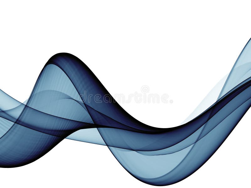 Abstract Blue Flow Wave Background Stock Illustration - Illustration of ...