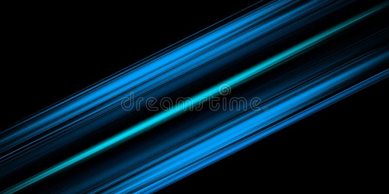 Abstract Blue Light Trails in the Dark, Motion Blur Effect Stock ...