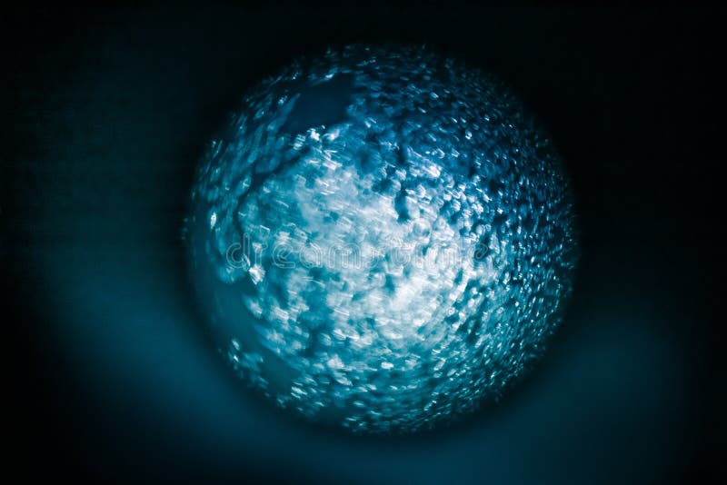 A Beautiful, Abstract Blue Orb of Blurred Pattern. Stock Photo - Image ...