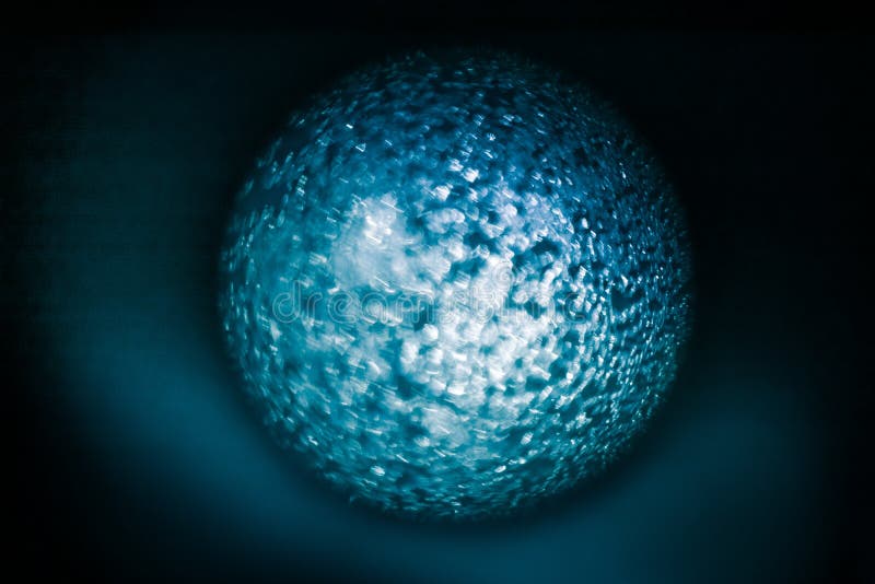 A Beautiful, Abstract Blue Orb of Blurred Pattern. Stock Image - Image ...