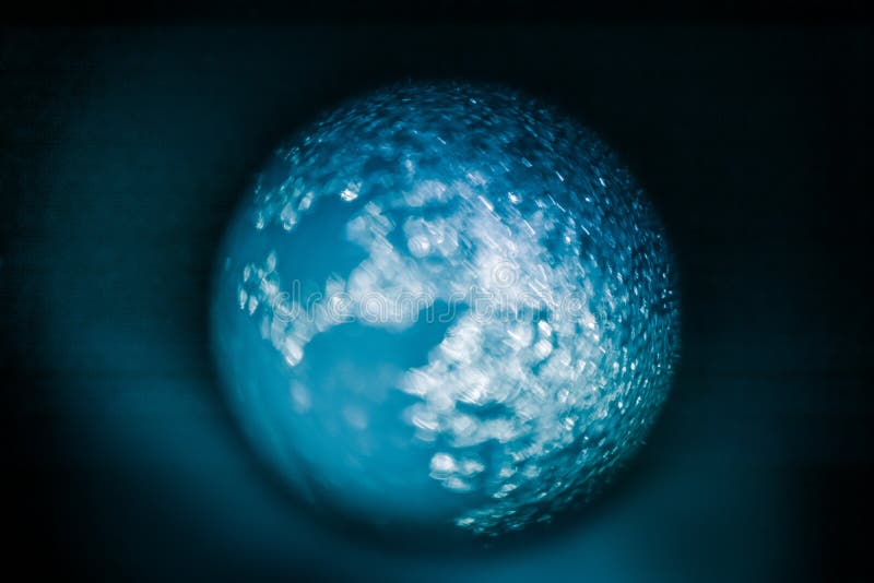 A Beautiful, Abstract Blue Orb of Blurred Pattern. Stock Photo - Image ...
