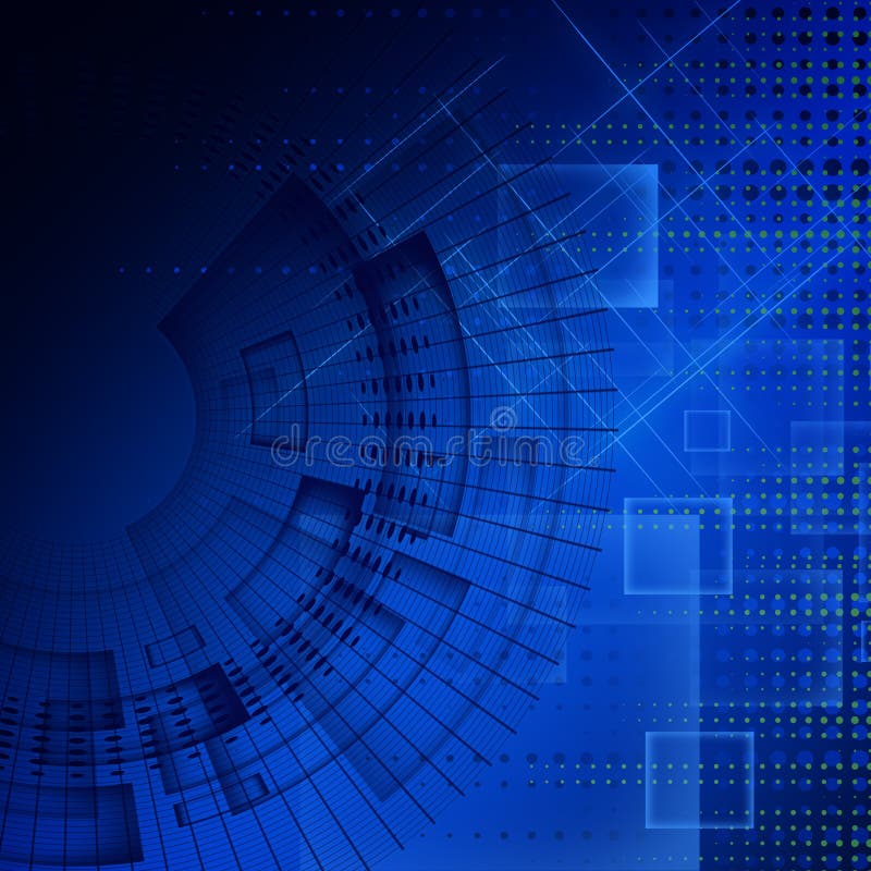 Abstract Blue Soft Technology Background, Illustration Stock ...