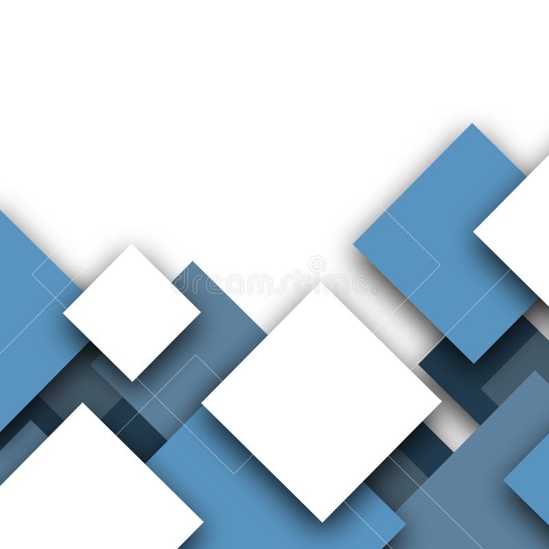 Abstract Blue Squares Design Background Stock Illustration ...