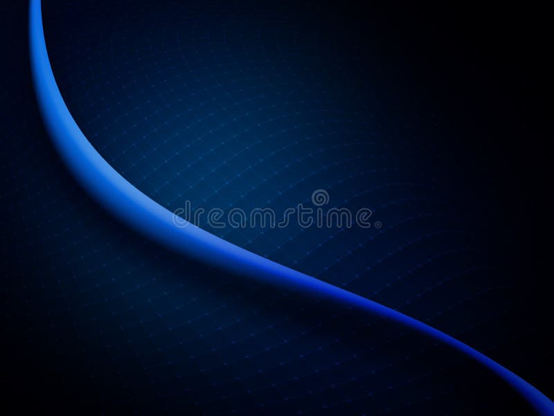 Abstract Blue Wave Technology Banner Design Stock Photo - Image of dark ...