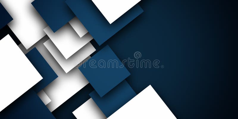 Abstract Blue and White Squares Design Background Stock Illustration ...