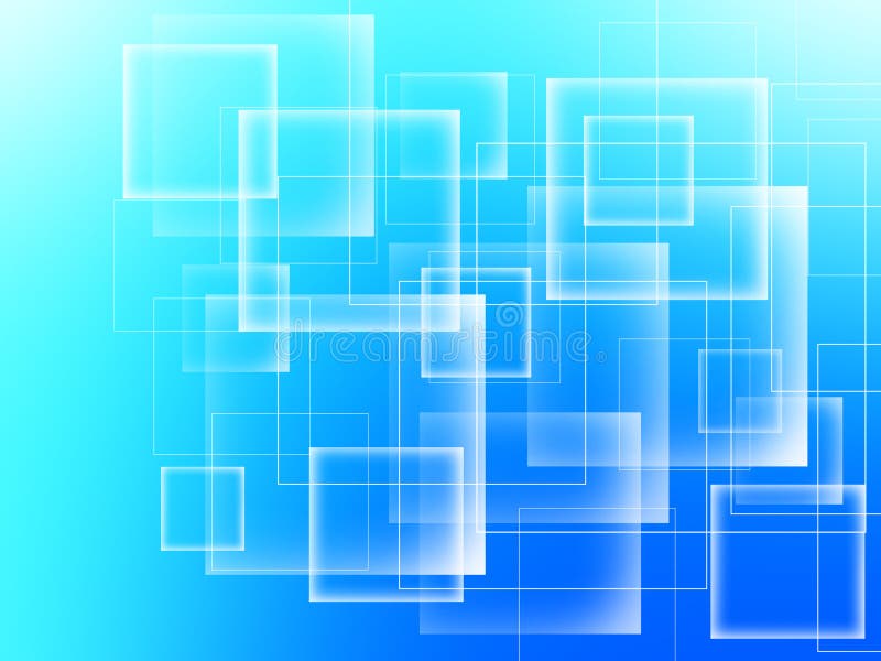 Abstract Bright Blue Background with Squares Stock Illustration ...