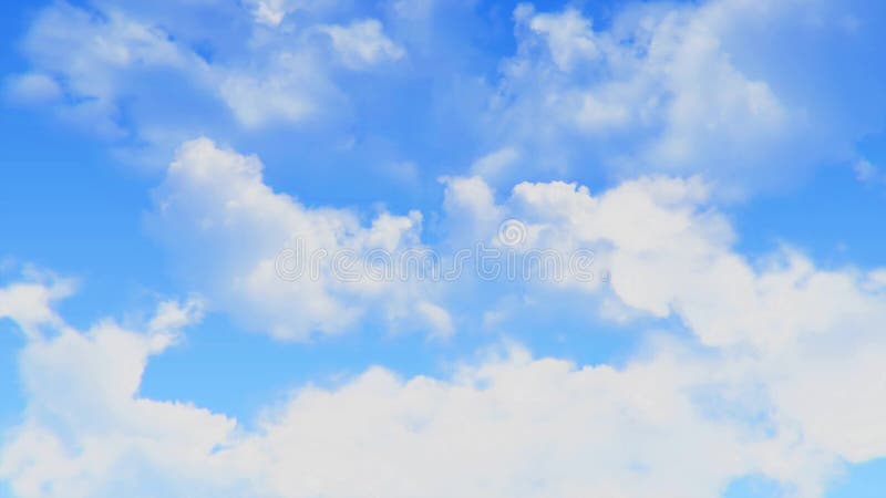 Beautiful Abstract Clouds with Blue Sky Loop Animation Background Green ...