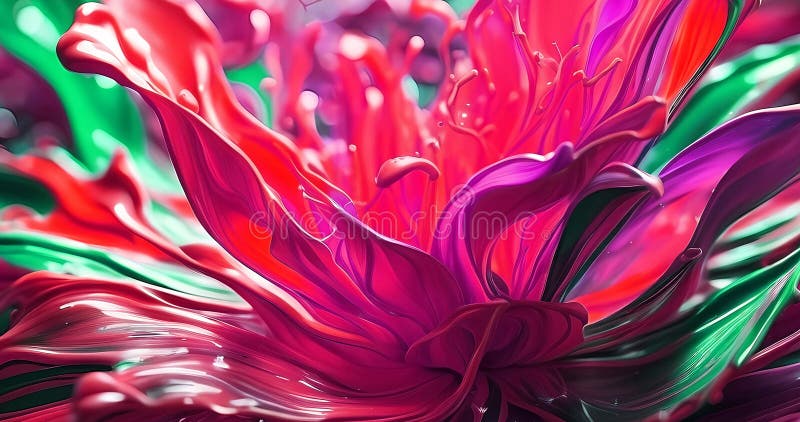 Beautiful Abstract Colorful Paint Explosion in Motion Stock ...