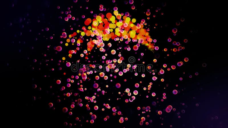 Beautiful Abstract Comet Following the Curved Trajectory Surrounded by ...