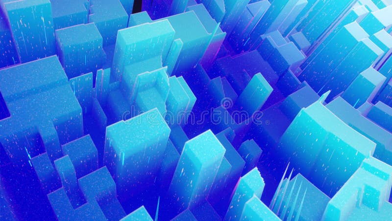 Beautiful Abstract 3D Background with Blue Gradient Colors, Surface ...