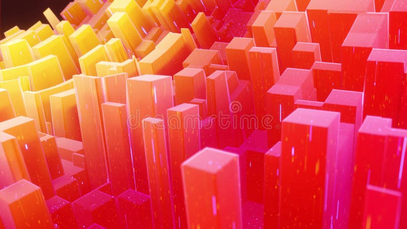 Beautiful Abstract 3D Background with Warm Gradient Colors, Surface ...