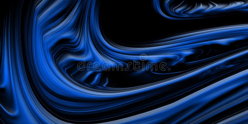 Abstract Dark Soft Neon Blue Wave Background Stock Illustration ...