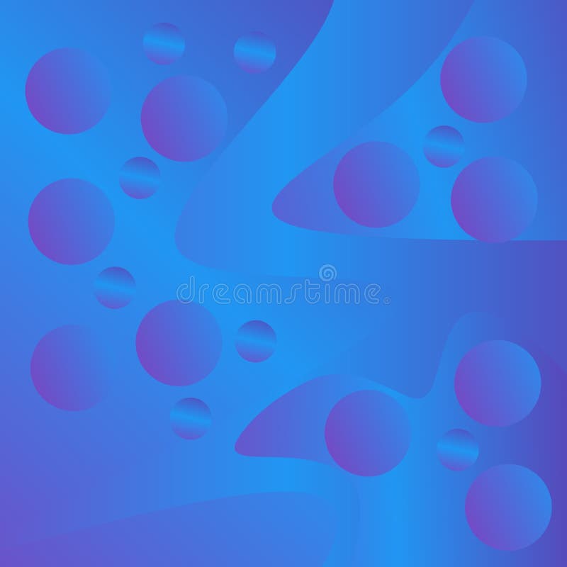 Beautiful Abstract Digital Art with Blue and Violet Circular Patterns ...