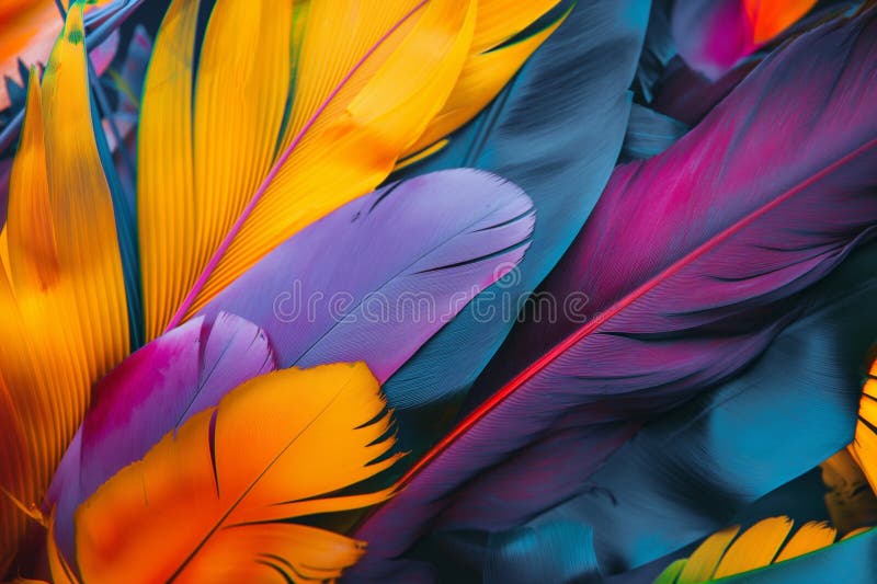 Beautiful Abstract Feathers Background, Feather Texture and Pattern ...