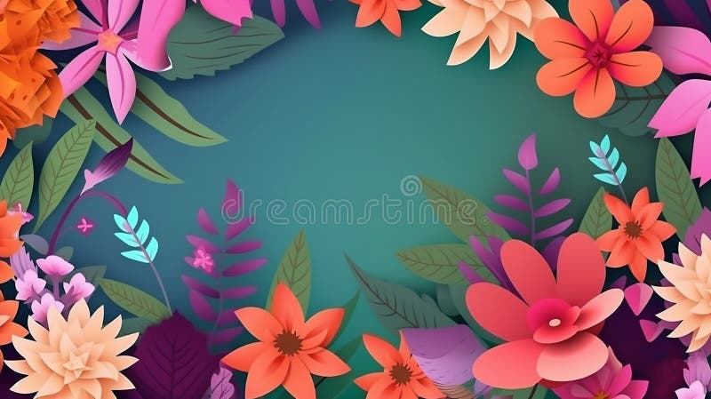 Beautiful Abstract Floral Design with Abstract Design Elements. Ai ...