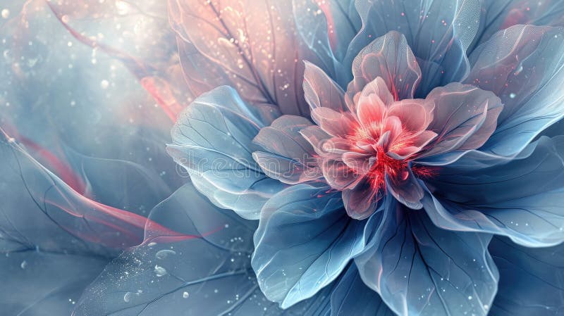 Beautiful Abstract Flower with Soft Texture Stock Illustration ...