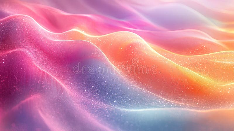 A Beautiful Abstract with Flowing, Shimmering Waves in a Stunning Array ...
