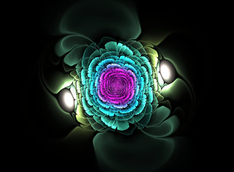 Beautiful Abstract Fractal Flower Stock Illustration Illustration Of