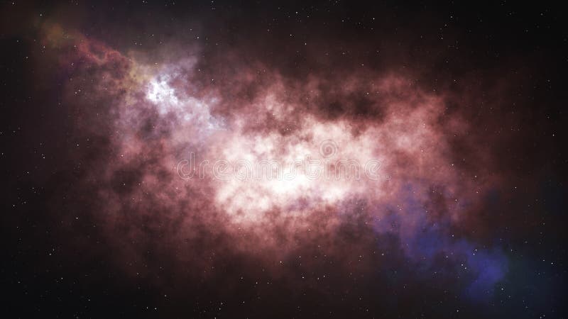 Beautiful Abstract Galaxy with Glow. Generated Stellar Nebula Stock ...