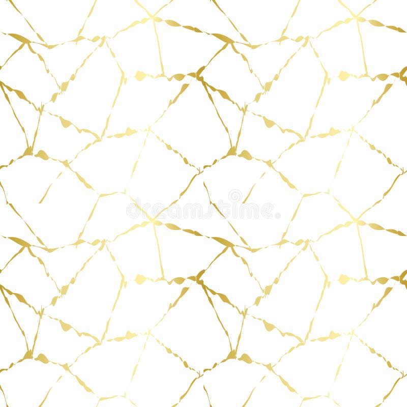 Beautiful Abstract Gold Repeat Pattern Stock Vector - Illustration of ...