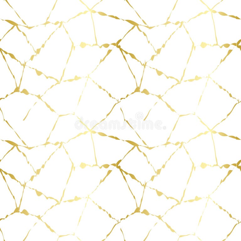 Beautiful Abstract Gold Repeat Pattern Stock Vector - Illustration of ...