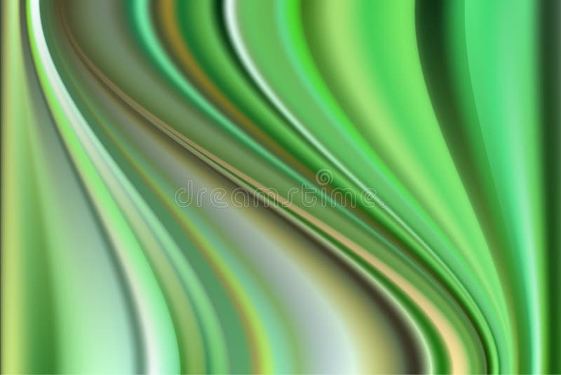 Beautiful Abstract Green Backdrop with Curved Gradient Waves Stock ...