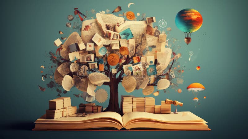 Beautiful Abstract Image of the Tree of Knowledge. History, School ...