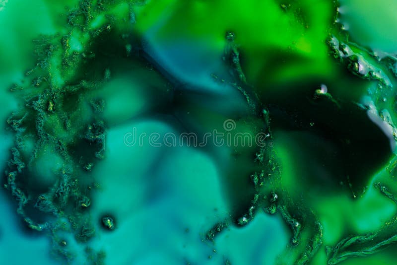 Beautiful Abstract Ink Painting As Background, Top View Stock ...