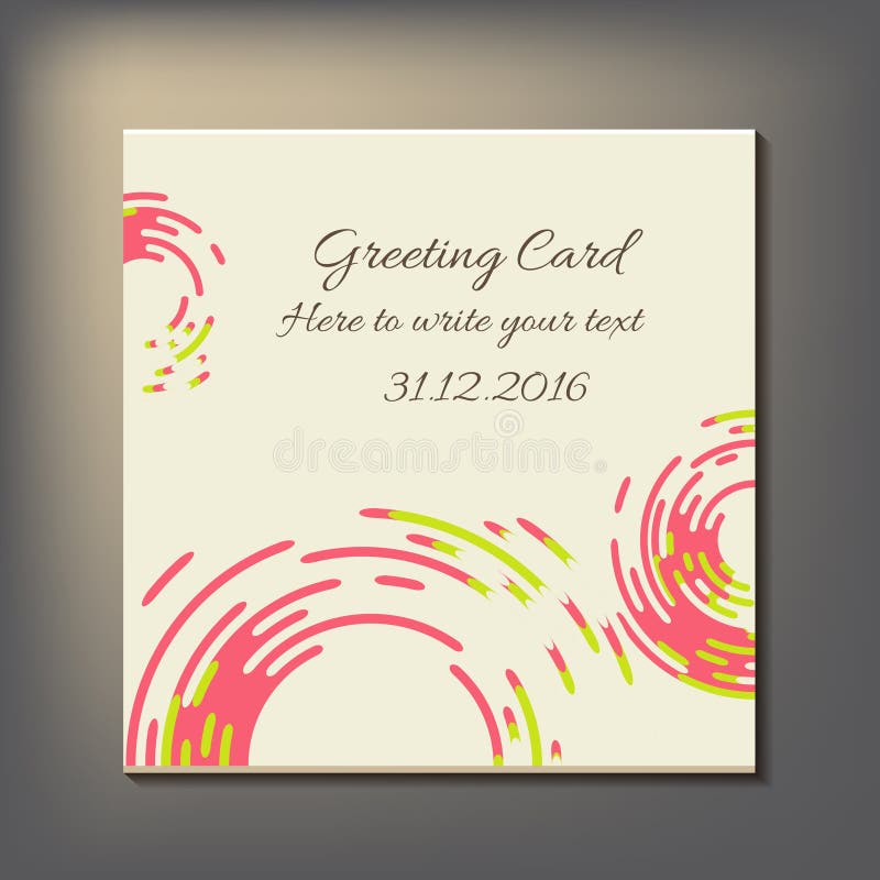 Beautiful Abstract Invitation Card. Stock Vector - Illustration of ...