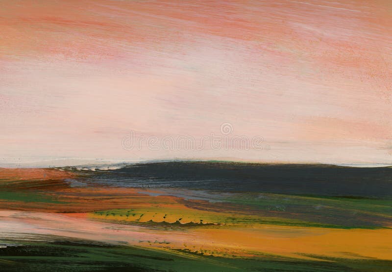 Beautiful Abstract Landscape. Versatile Artistic Image for Creative ...