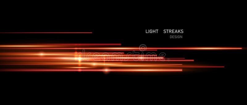 Beautiful Abstract Light Line Effect Design Vector Illustration on ...