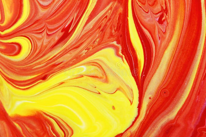 Abstract Mix Red and Yellow in Close Up for Abstract and Texture ...