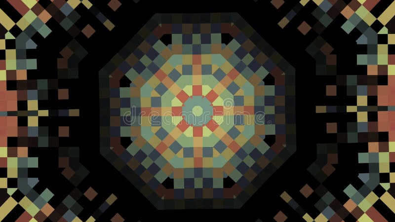 Beautiful Abstract Multicolored Pattern Consisting from Pixels Moving ...