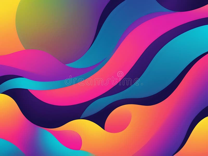 Abstract Neon Color Gradient Background Stock Illustration ...