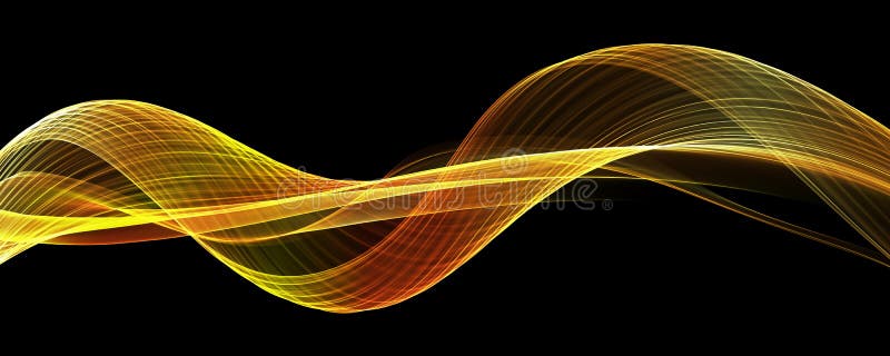 Abstract Orange Waves Background. Template Design Stock Illustration ...