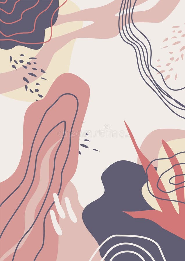 Beautiful Abstract Pastel Memphis Style Wallpaper Stock Vector ...