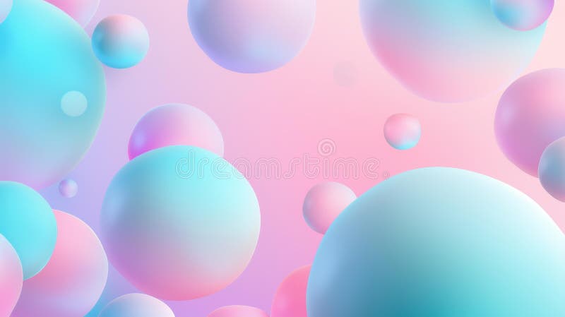 Beautiful Abstract Pattern Featuring Circles on a Soft Gradient Pastel ...