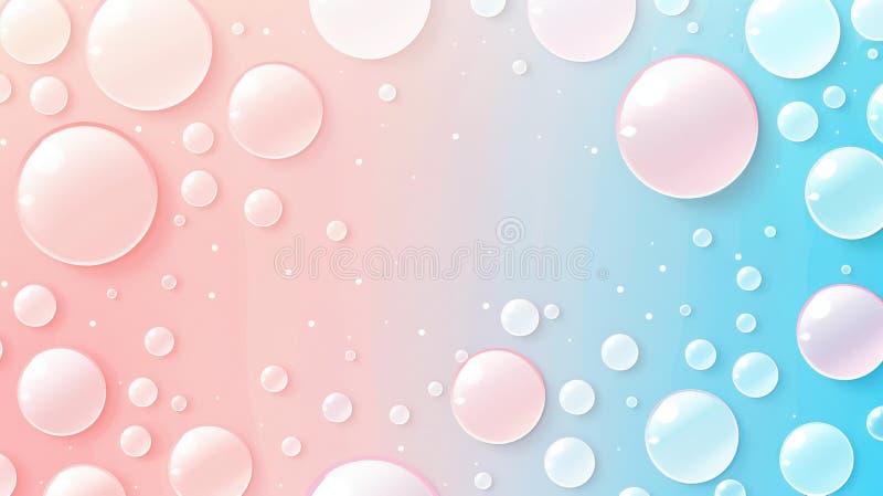 Beautiful Abstract Pattern Featuring Circles on a Soft Gradient Pastel ...