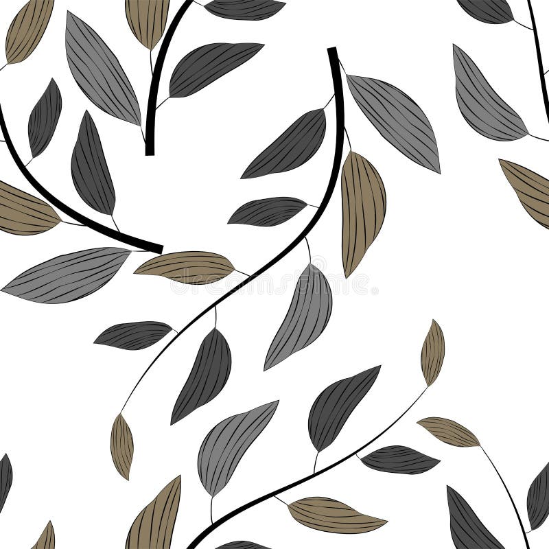 Beautiful Abstract Pattern with Sheets for Print Design. Sheets in ...