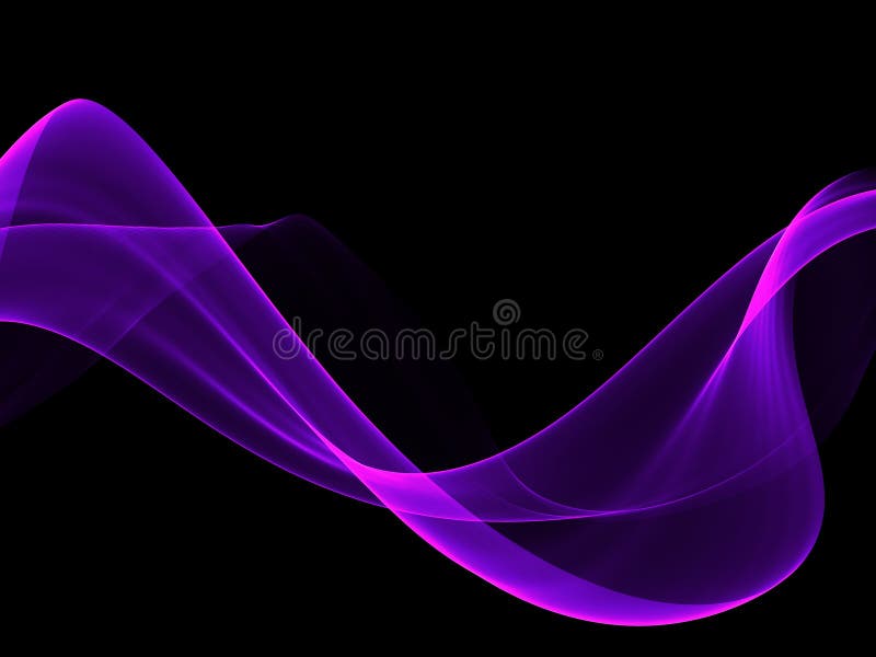 Abstract Purple Light Waves Background Stock Illustration ...