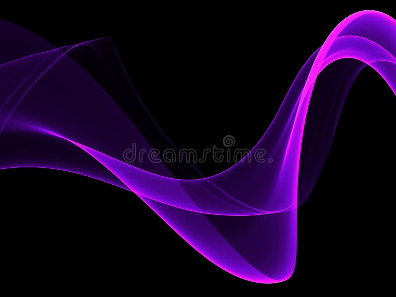 Abstract Purple Light Waves Background Stock Illustration ...